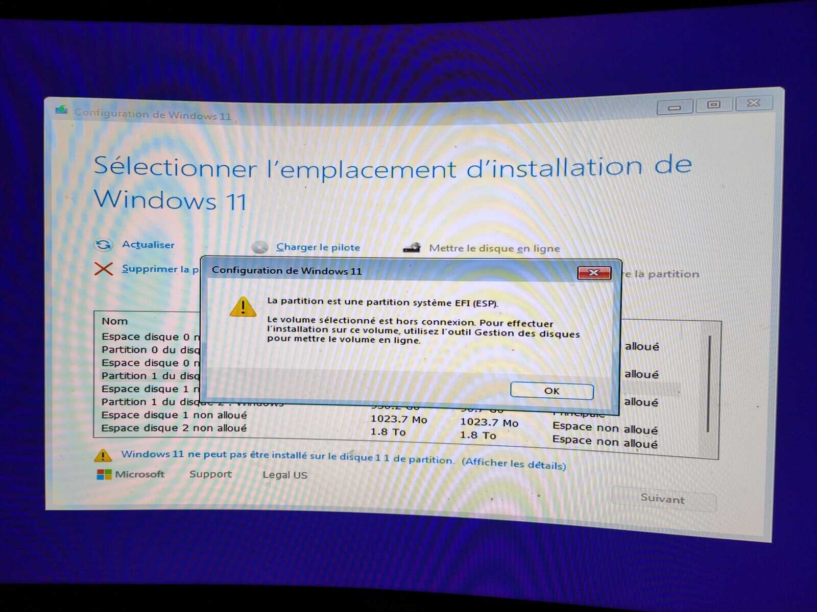 SOLUTION: SSD invisible à l'installation de Windows - Charger les ...